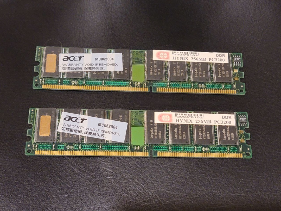 Hynix 256MB DDR RAM PC3200, 電腦＆科技, 桌上電腦 - Carousell