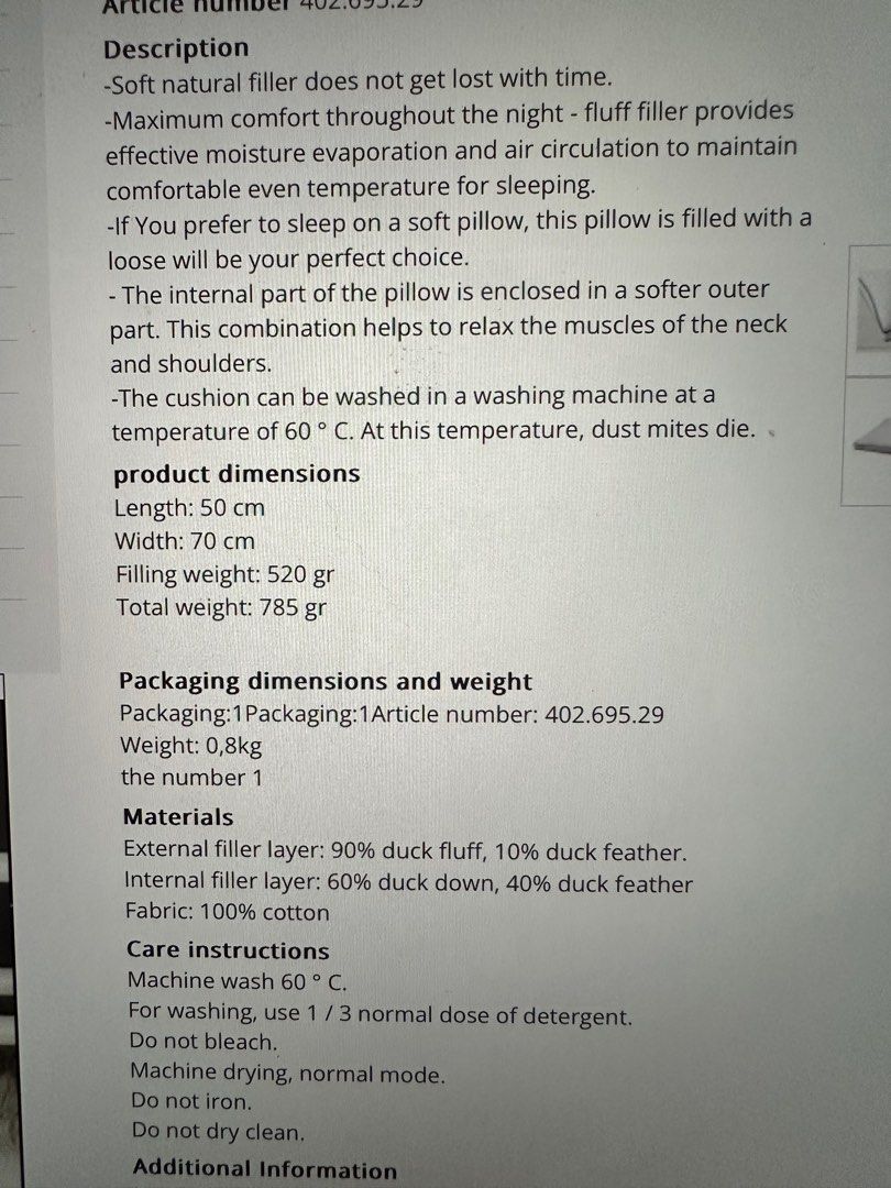 IKEA knavel pillows on Carousell