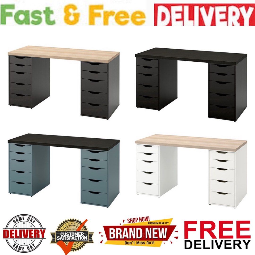 Ikea malm Alex kallax Detolf LAGKAPTEN / ALEX desk , Furniture & Home ...