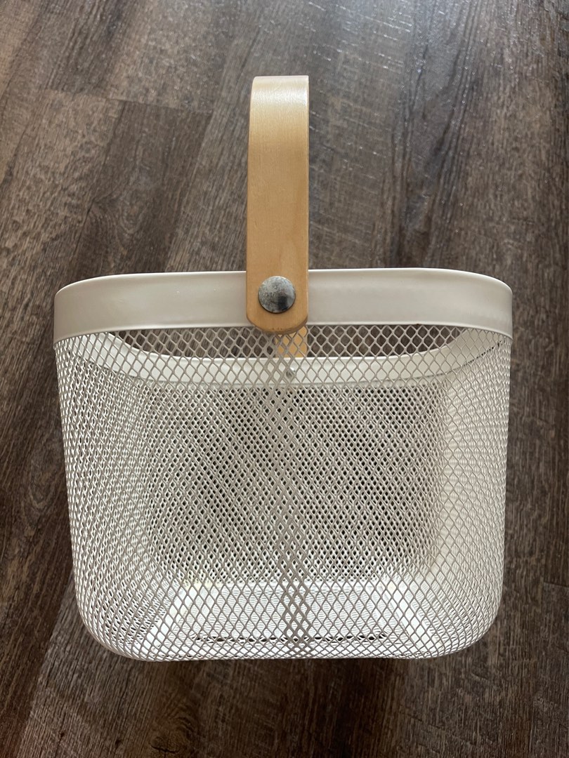 Ikea Metal Basket With Wooden Handle at Sebastian Moses blog