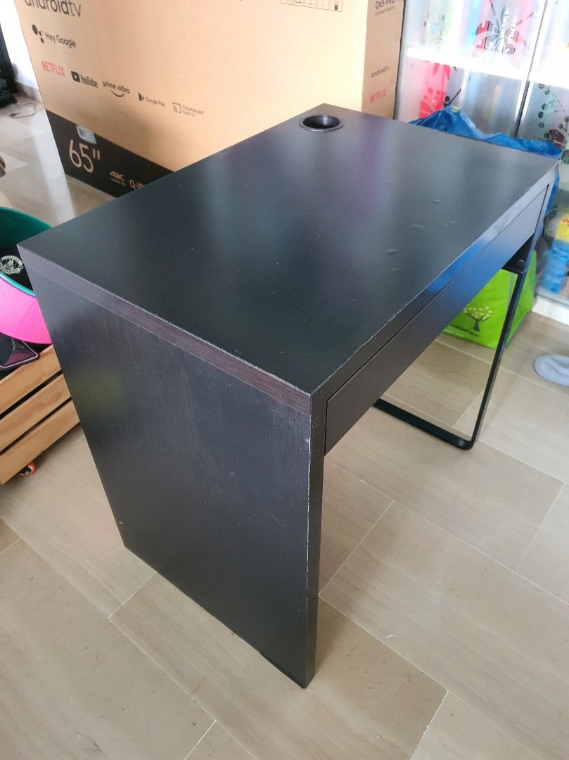 IKEA MICKE Table with drawer, Furniture & Home Living, Furniture ...