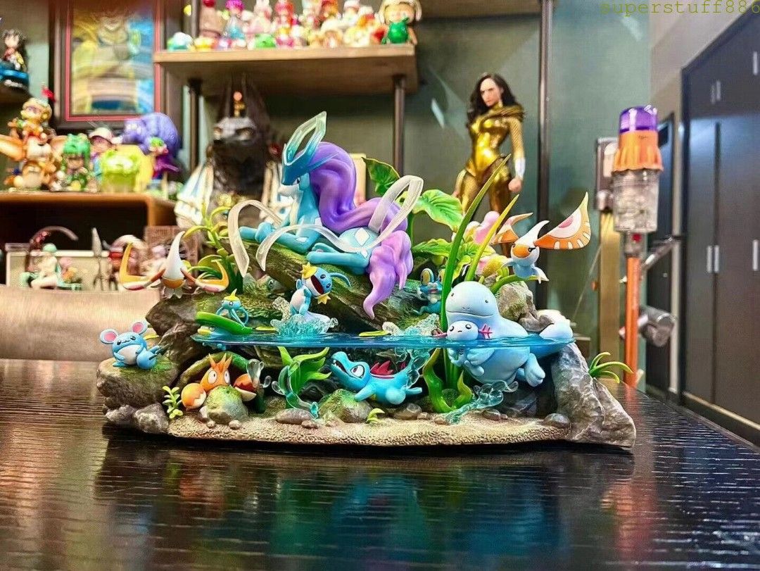 [In Stock] Pokemon PC House Studio Suicune Water Family Pkms Diorama gk ...
