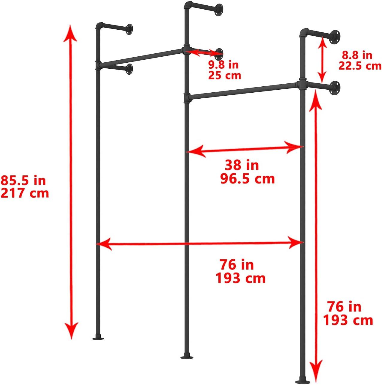 Industrial Pipe Clothing Rack,Moden Commercial Grade Pipe Clothes Racks ...