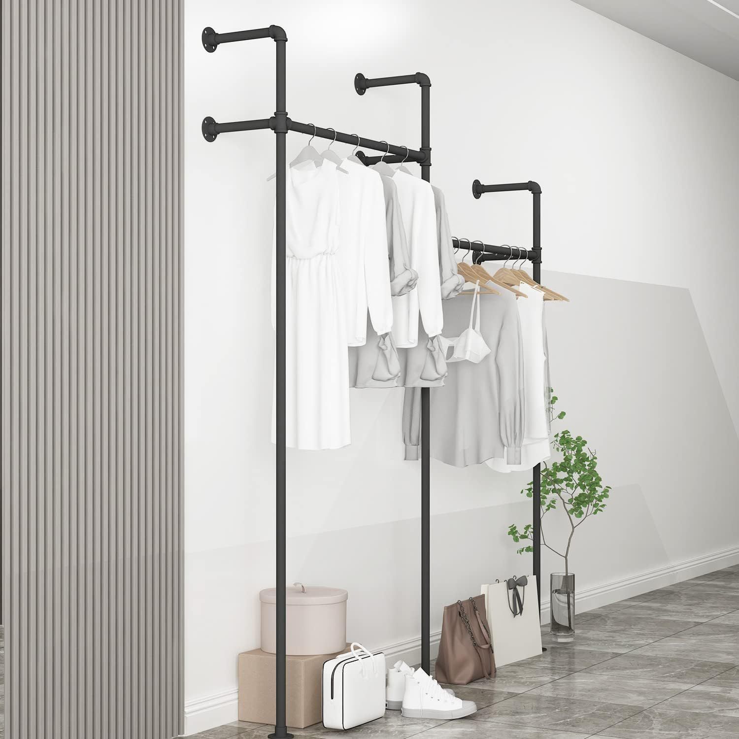 Industrial Pipe Clothing Rack,Moden Commercial Grade Pipe Clothes Racks ...