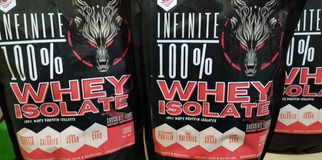Infinite Whey Protein Isolate 100%, Health & Nutrition, Health ...