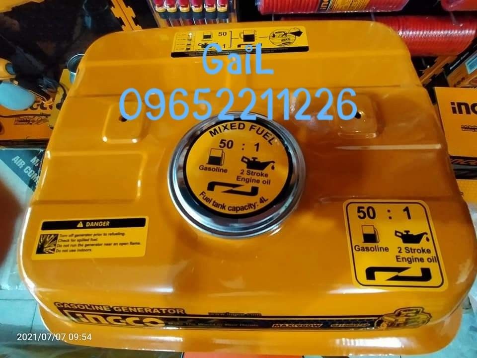 INGCO 900W, 2HP, 2-Stroke Gasoline Generator, Commercial & Industrial ...