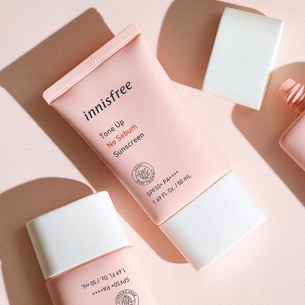 Innisfree Tone Up No Sebum Sunscreen SPF50+ PA++++ 50ml Face Sunblock Oil Control Beauty Sun ...