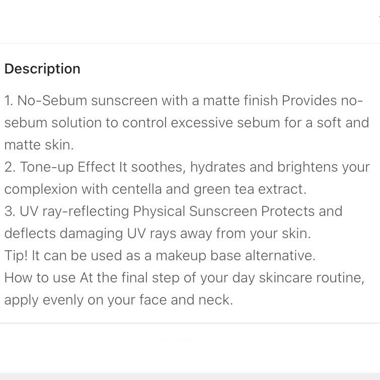 Innisfree Tone Up No Sebum Sunscreen SPF50+ PA++++ 50ml Face Sunblock ...