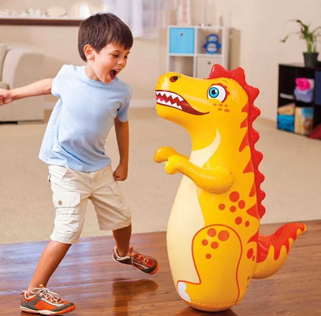 INTEX 3D Bop Bag Boxing Toy (Dinosaur), Hobbies & Toys, Toys & Games on ...