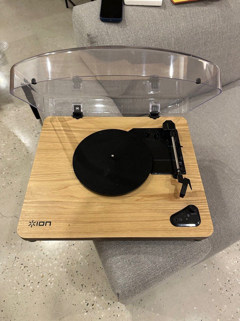 ION Wooden Turntable/ record player, Hobbies & Toys, Music & Media ...