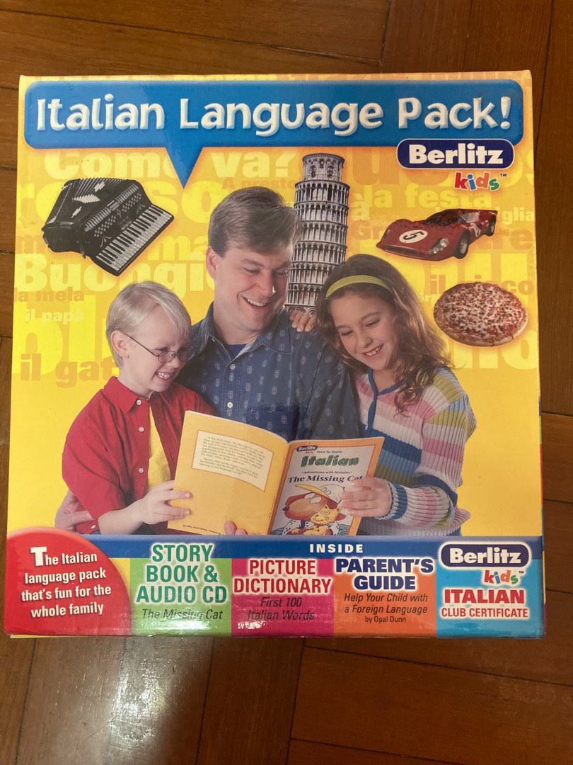 Italian Language Pack, 興趣及遊戲, 書本 & 文具, 小朋友書 - Carousell