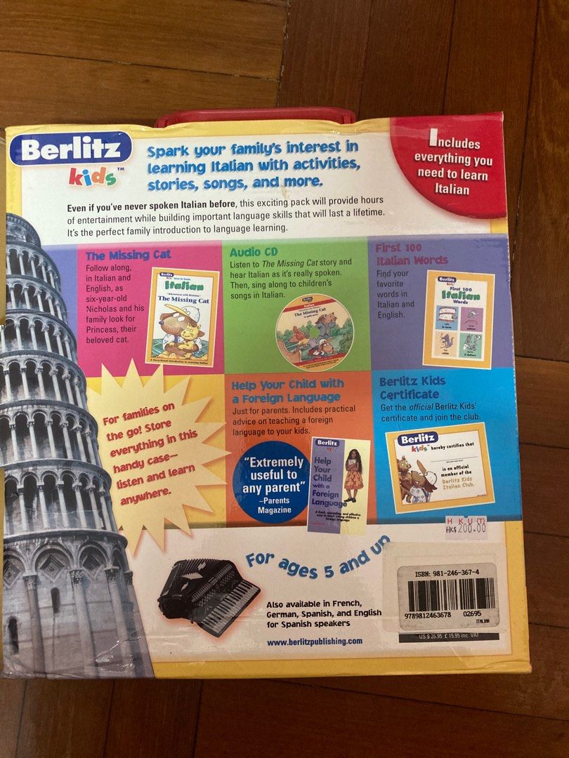 Italian Language Pack, 興趣及遊戲, 書本 & 文具, 小朋友書 - Carousell
