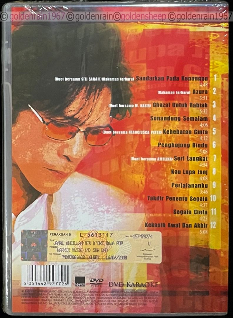 JAMAL ABDILLAH - Raja Pop (Sandarkan Pada Kenangan / Kekasih Awal Dan ...