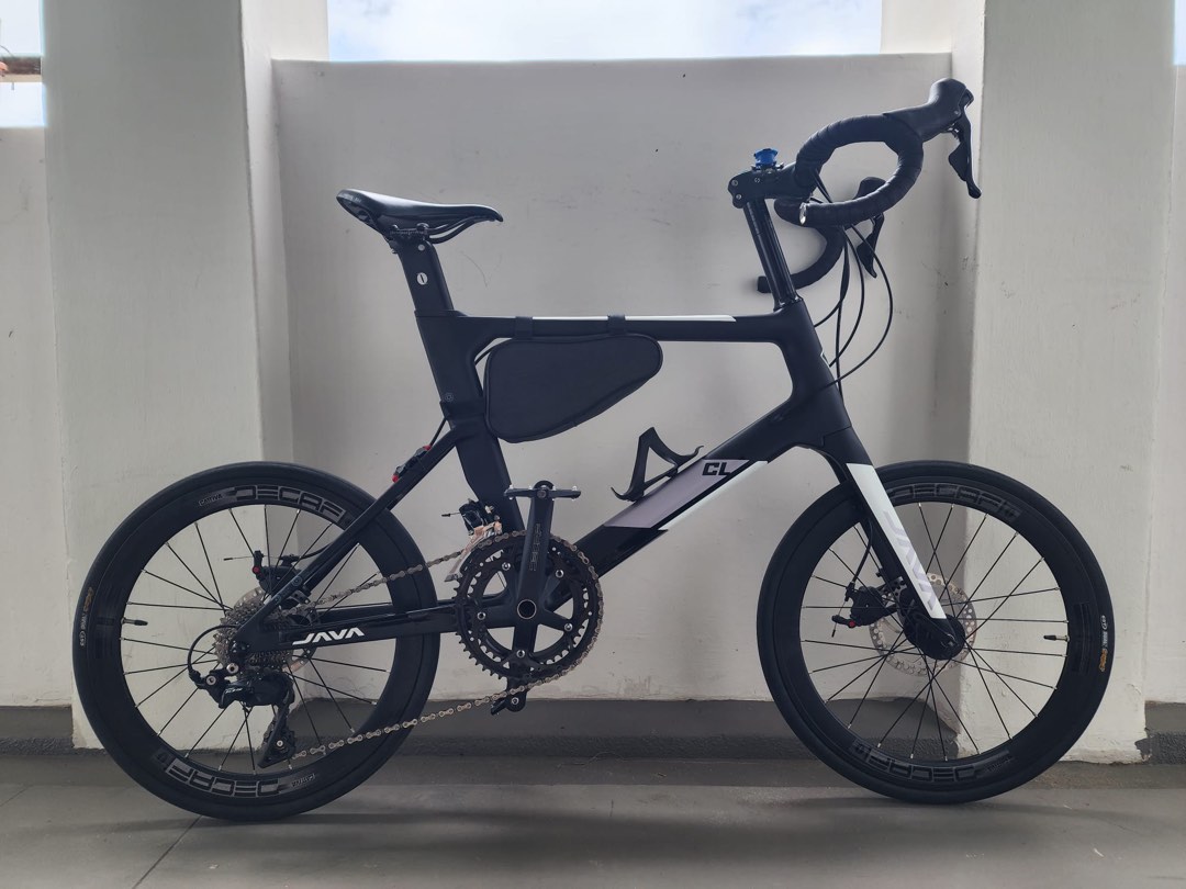 Java CL CB 22 Speed Carbon Fiber Mini Velo (Drop bar), Sports Equipment ...