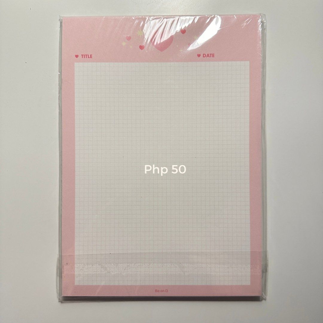 JURRXNOTE A4 Heart Note Taking Pad on Carousell