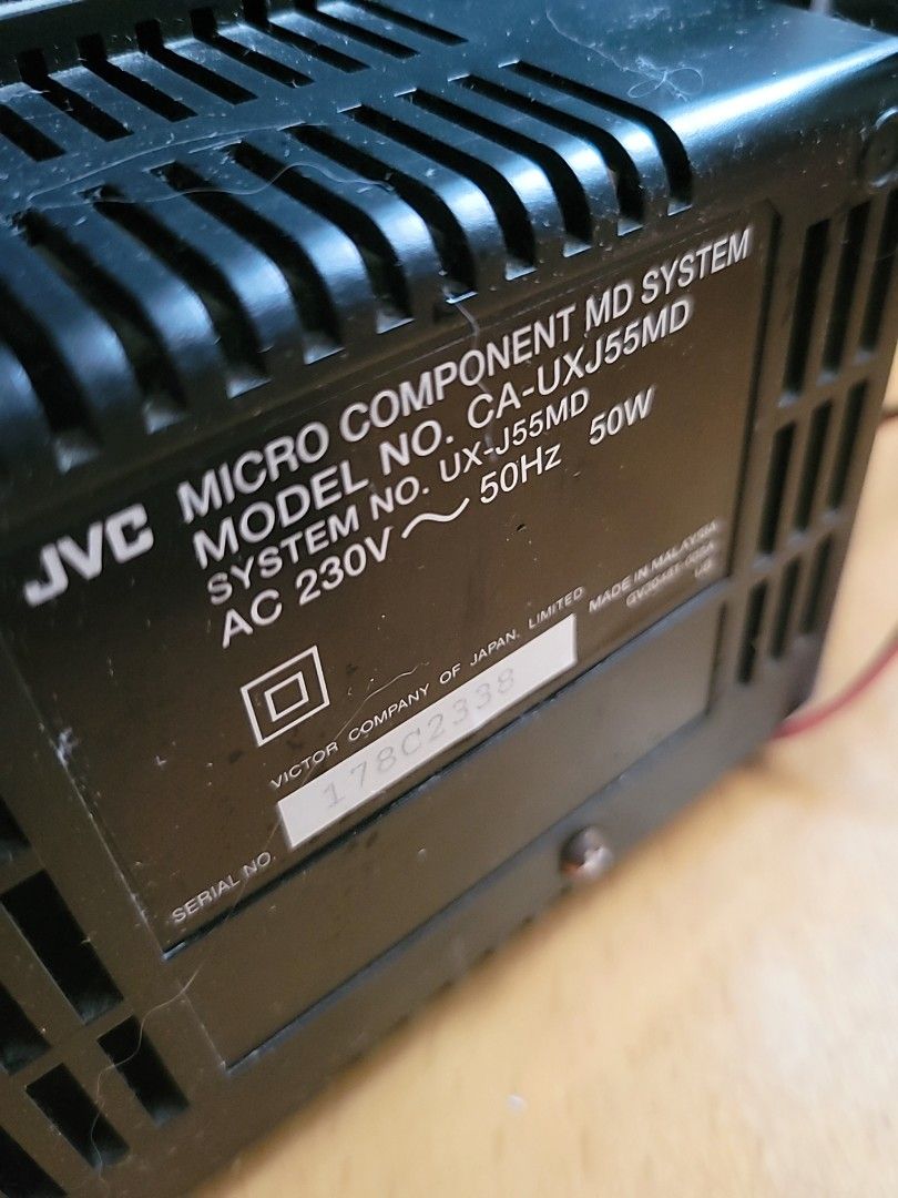 JVC Micro Component MD System 組合音響系統, 音響器材, 其他音響配件及設備 - Carousell
