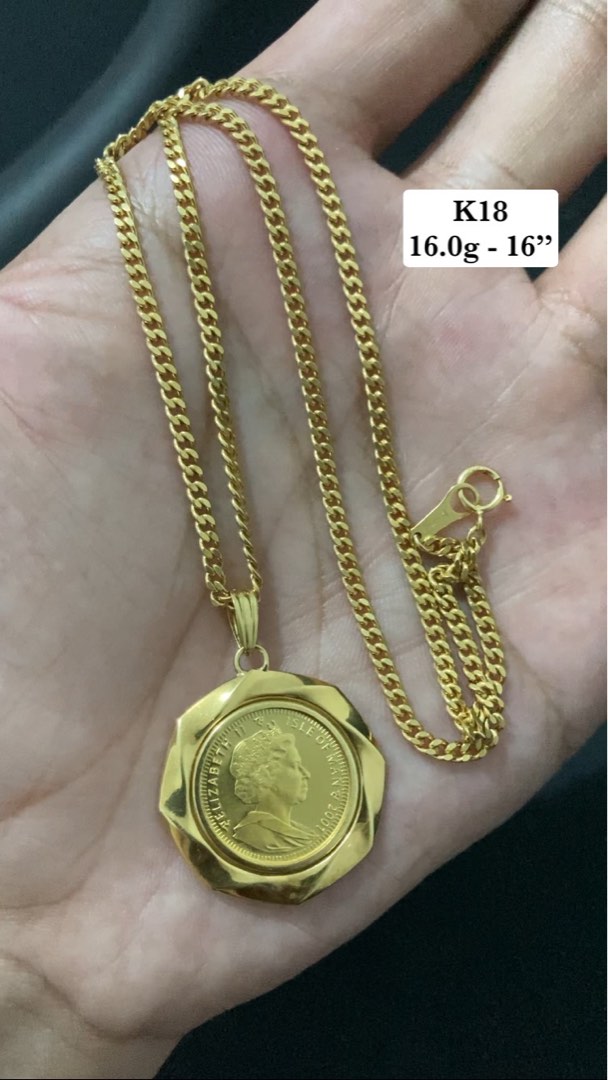 K18 Japan Gold 16.0 grams 16 inches, Women's Fashion, Jewelry & Organizers, Necklaces on Carousell