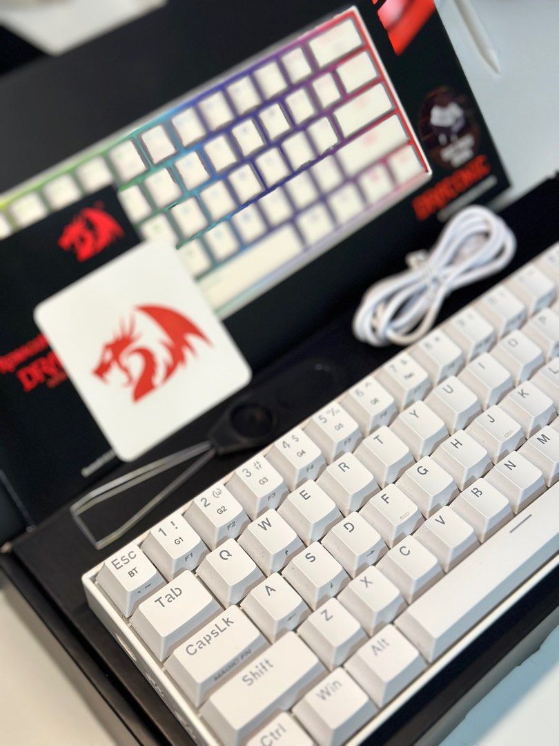 K530 Redragon Draconic Keyboard White, Computers & Tech, Parts ...