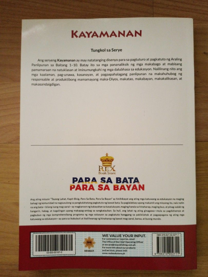 KAYAMANAN Mga Kontemporaryong Isyu (Grade 10) by Rex Bookstore, Hobbies ...
