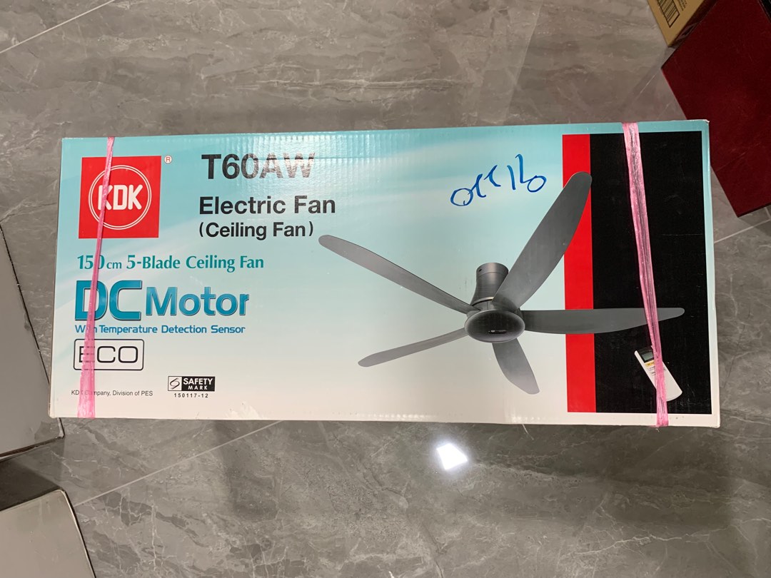 KDK T60AW (Medium Silver) / Ceiling Fan (DC Motor), TV & Home ...