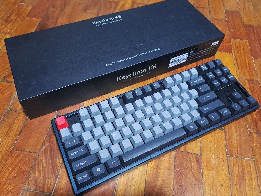 Keychron K8 RGB Aluminum Hotswap Modded, PBT keycaps, 72pcs Glorious ...