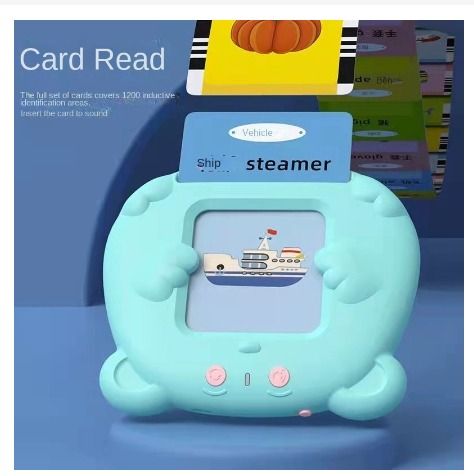 Kids Audio Flash Card Baby Learning Talking Visual Reading Talking ...