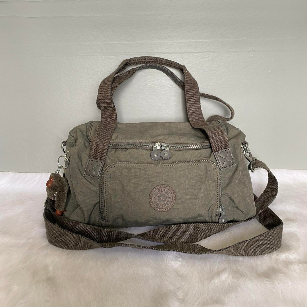 Kipling Gray Convertible Duffel Bag on Carousell