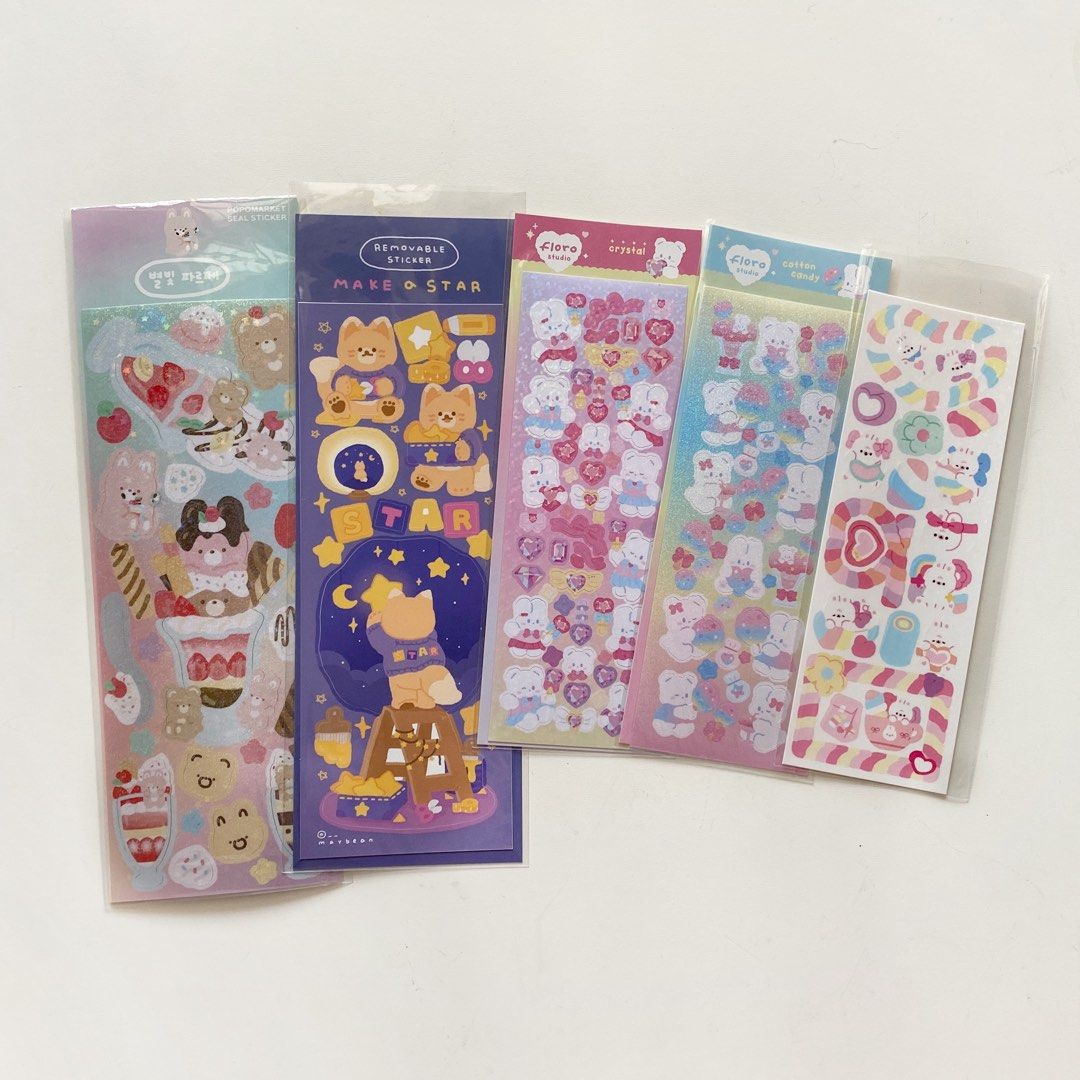 Korean sticker set, Hobbies & Toys, Stationery & Craft, Stationery ...
