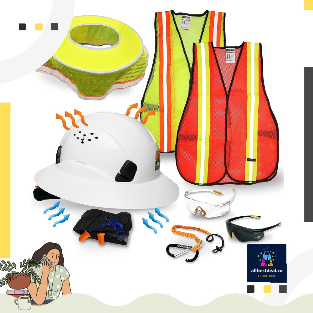 KwikSafety (Charlotte, NC) Tortoise Shell PPE KIT (18 Vents) Full Brim ...