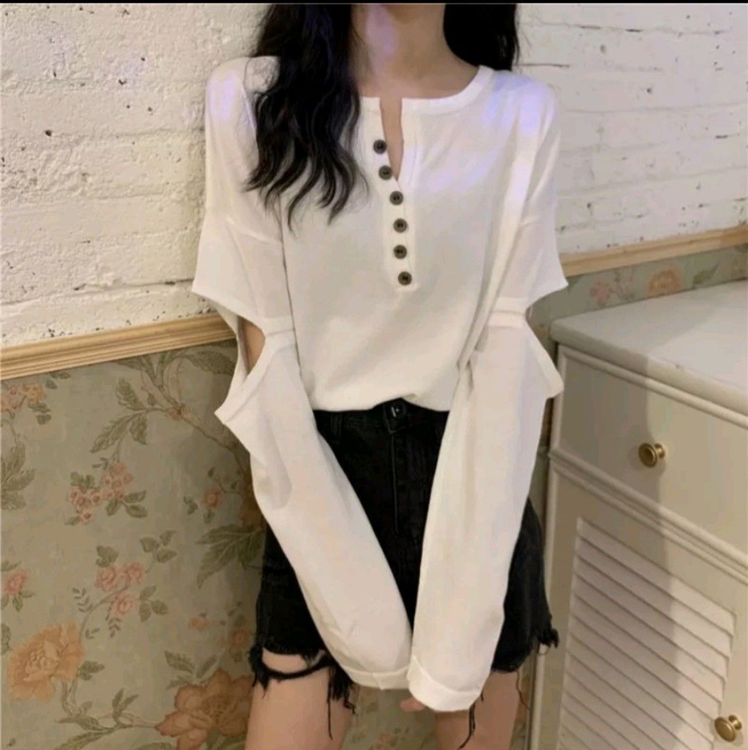 Ladies Top $10 Open Sleeve ( BN ), Women's Fashion, Tops, Longsleeves ...