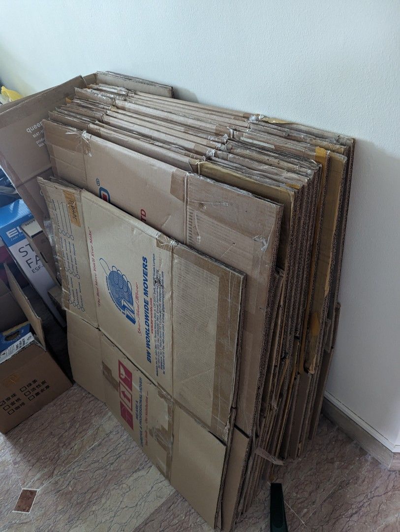 Bulk: large moving boxes, Furniture & Home Living, Home Improvement ...