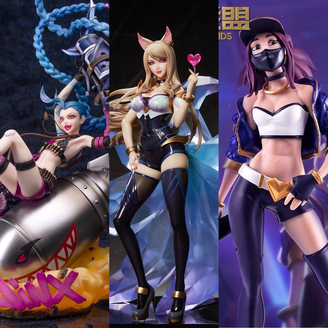 League of legends - LOL - akali kda / Ahri kda apex / jinx Myethos figure, Hobbies & Toys, Toys ...