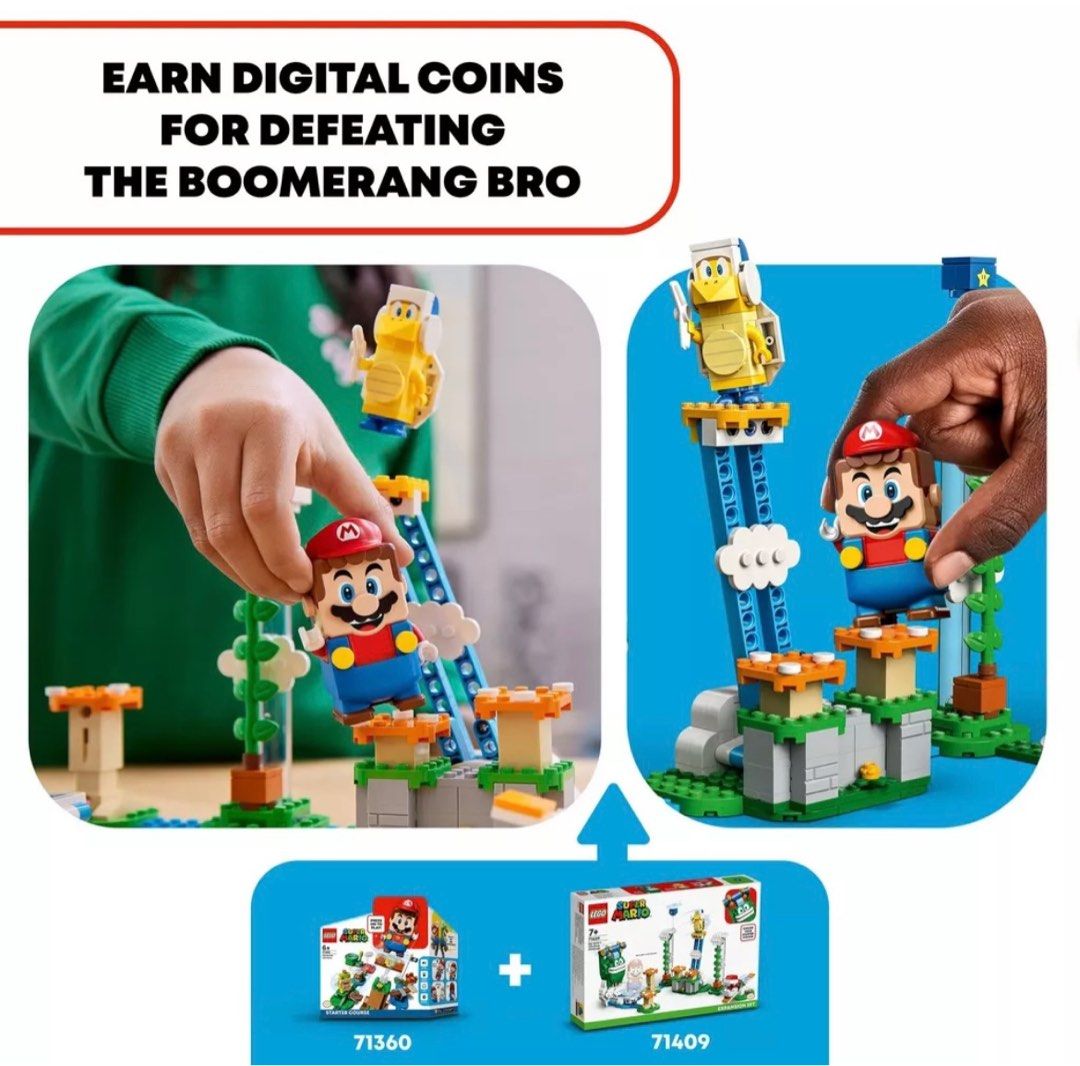 LEGO Super Mario Big Spike’s Cloudtop Challenge Expansion Set 71409 ...