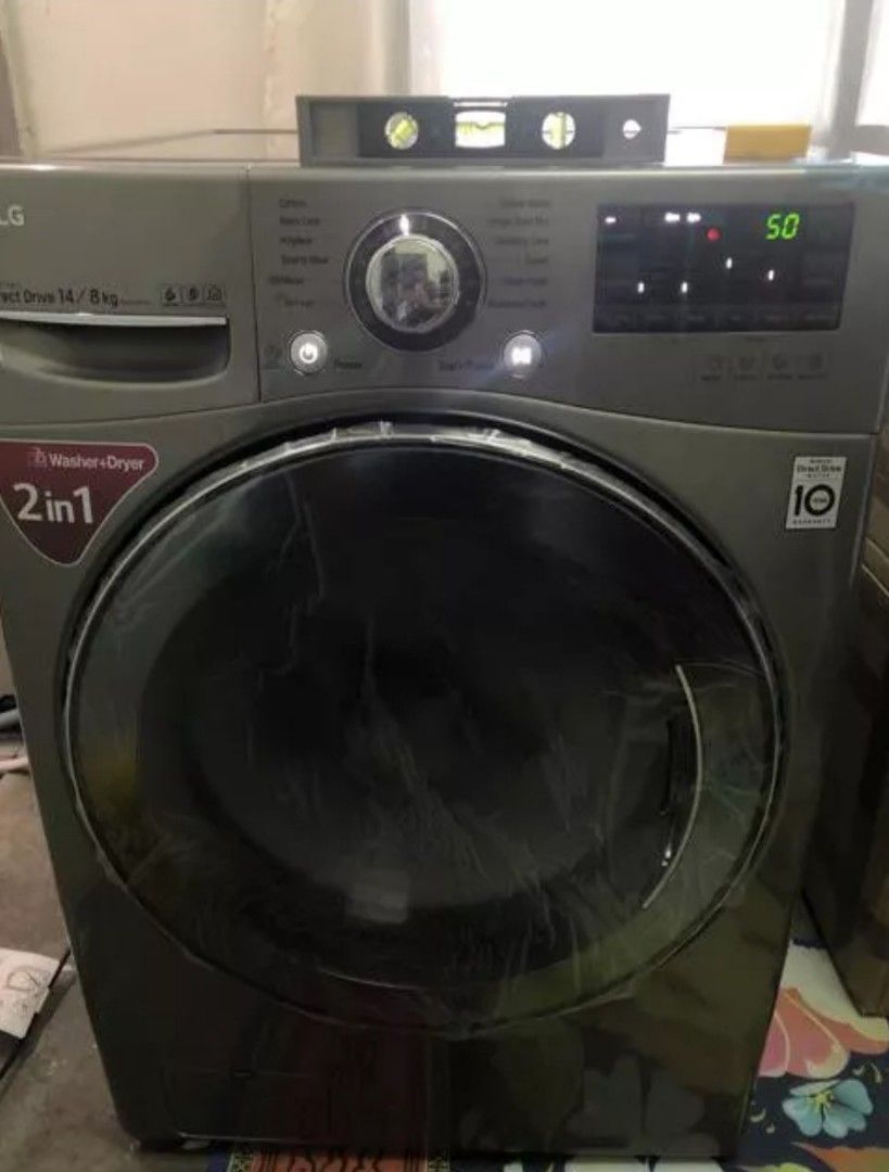 LG 14/8kg Inverter Direct Drive Front load washing Washer Dryer, TV ...