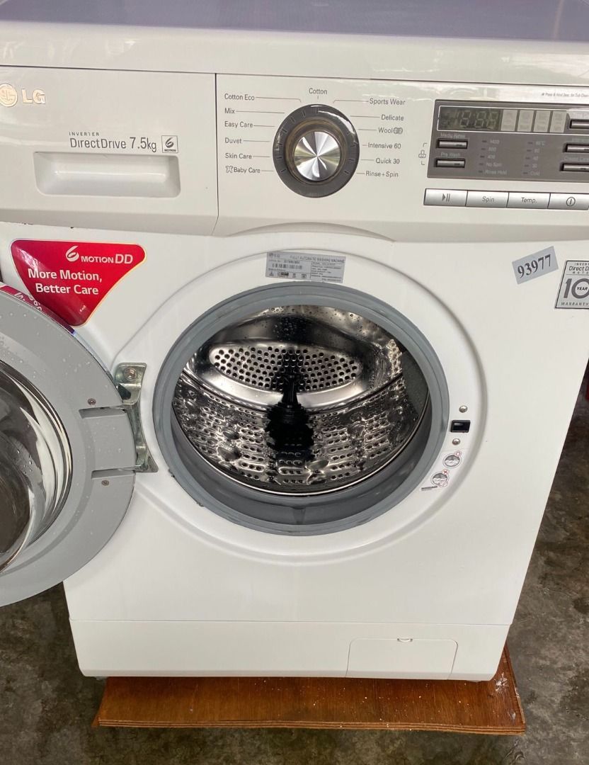 LG 7.5kg Front Load Washer WD1275QDT (93977), TV & Home Appliances, Washing Machines and Dryers ...