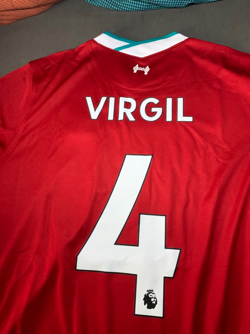 Liverpool authentic football jersey, Men's Fashion, Activewear on Carousell