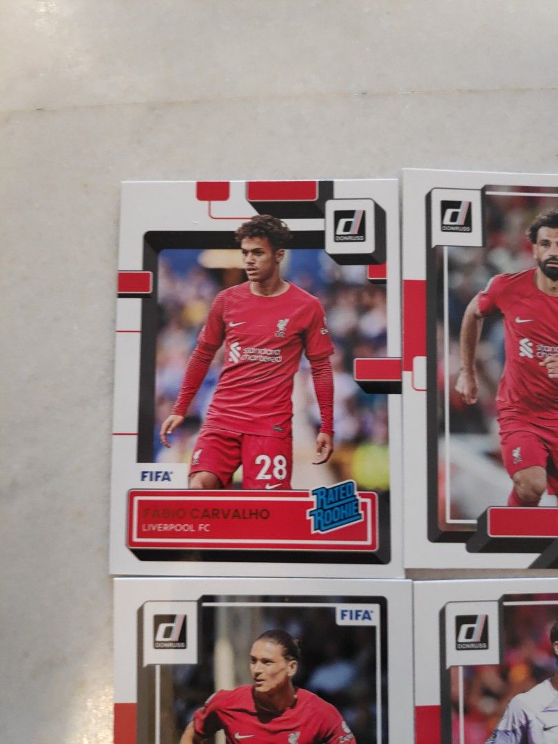 Liverpool Soccer Card Set Salah Nunez Van Dijk Trent Alexander Arnold ...