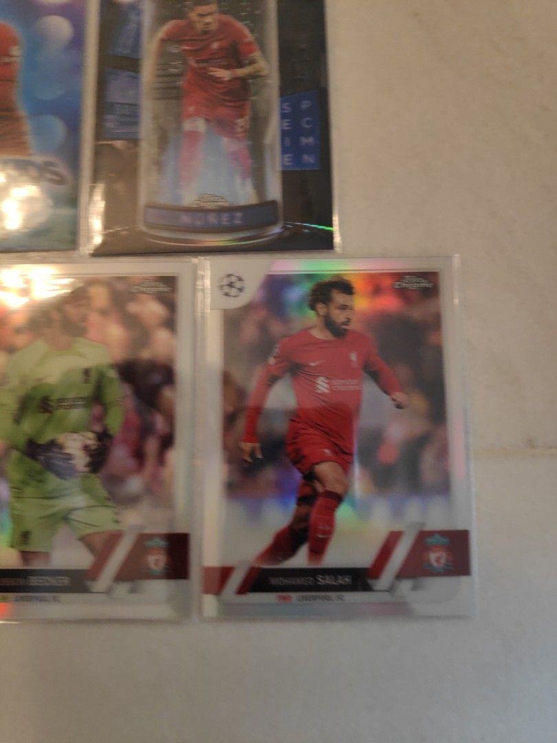 Liverpool Soccer Card Set Salah Nunez Van Dijk Alisson Refractors Rare ...