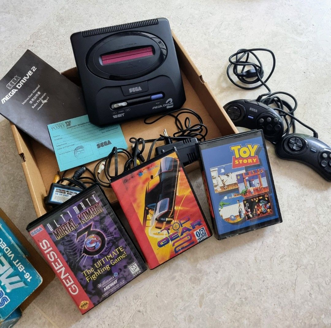 Local Full Set! Vintage Sega Mega Drive 2, Hobbies & Toys, Toys & Games ...