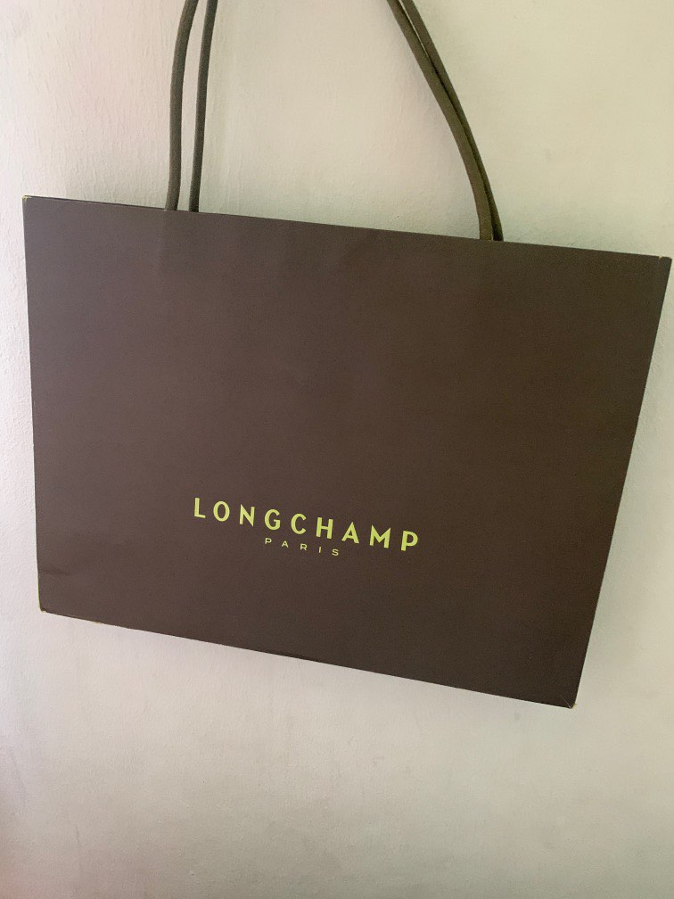 Longchamp paper bag, Luxury, Bags & Wallets on Carousell