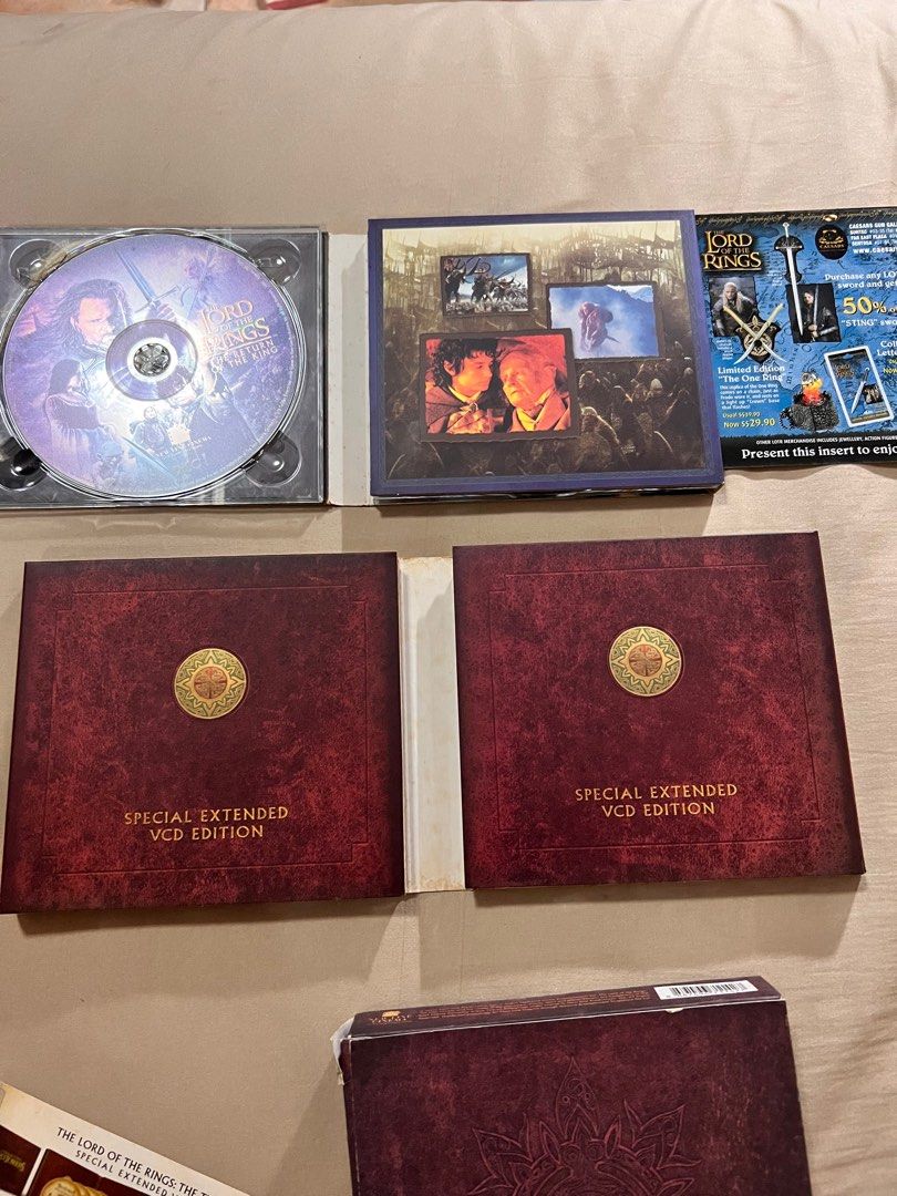 Lord of the Rings VCDs - The Return of the King / The Two Towers ...