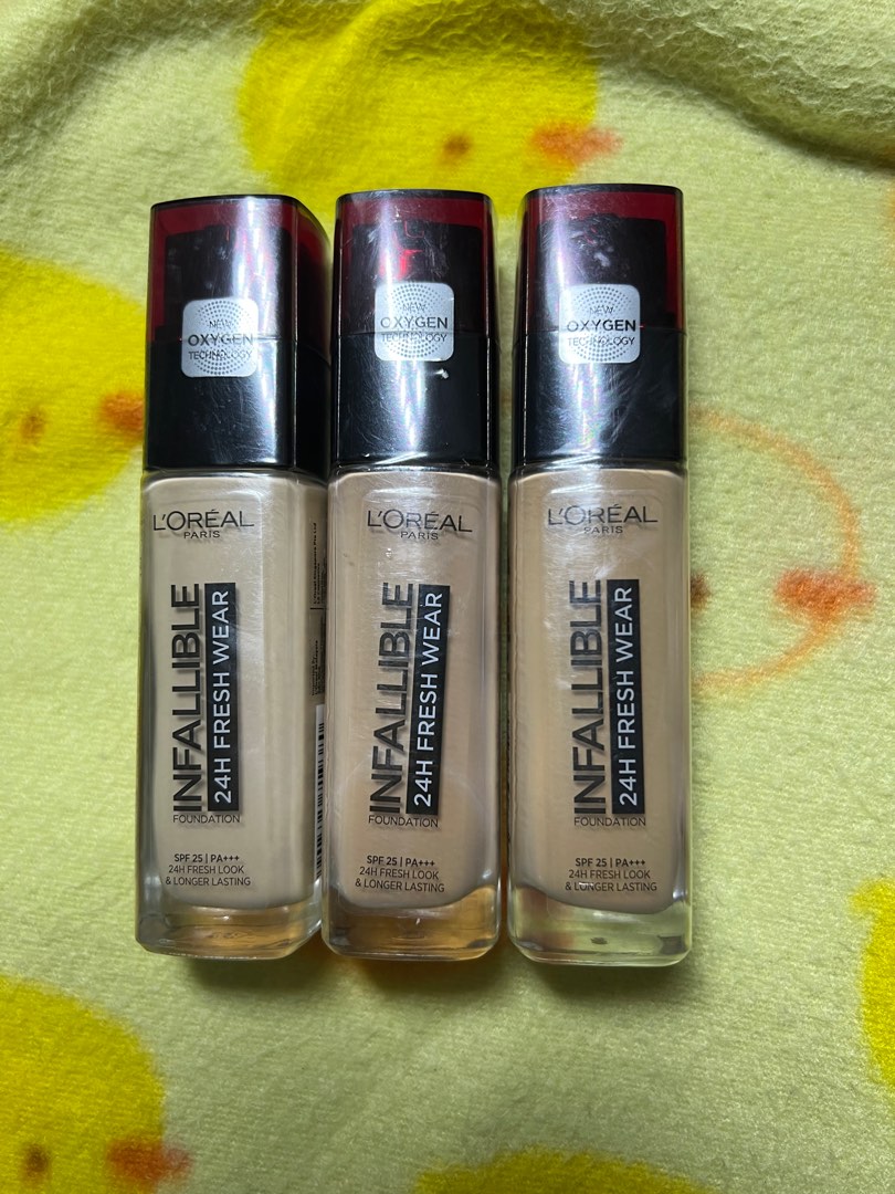 Loreal Infallible 24H Fresh Wear Liquid Foundation 130 True Beige , 150 ...