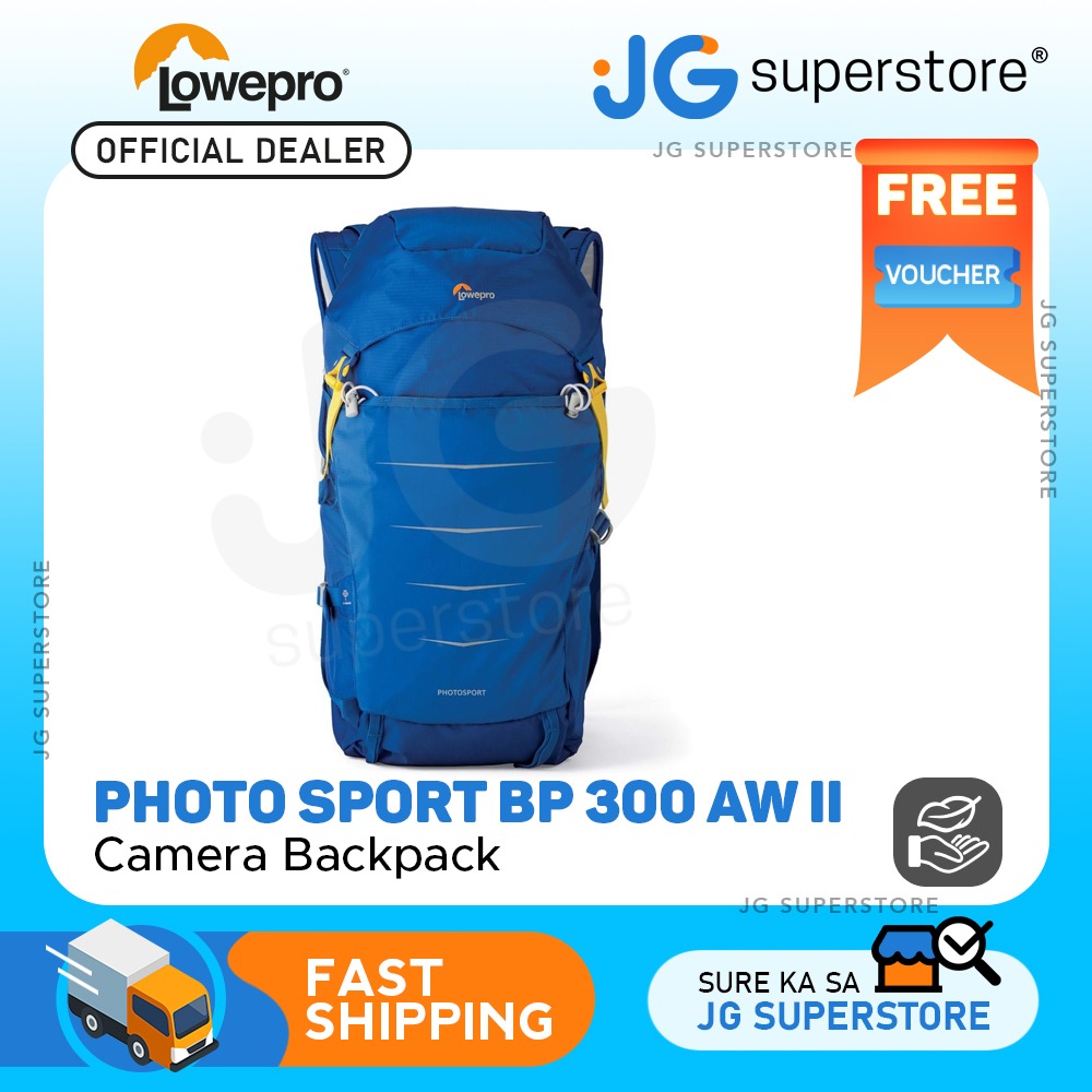 Lowepro Photo Sport BP 300 AW II Backpack Camera Bag (Horizon Blue ...
