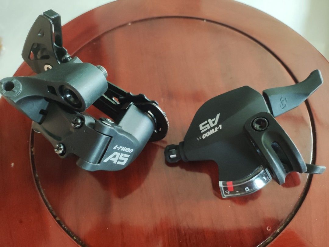 LT Woo A5 9 Speed Rear Derailleur and Shifter, Sports Equipment ...