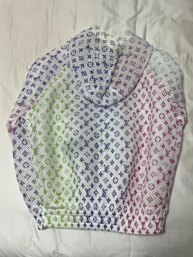 LV Louis Vuitton Gradient Monogram Mesh Blouson, Men's Fashion, Coats ...