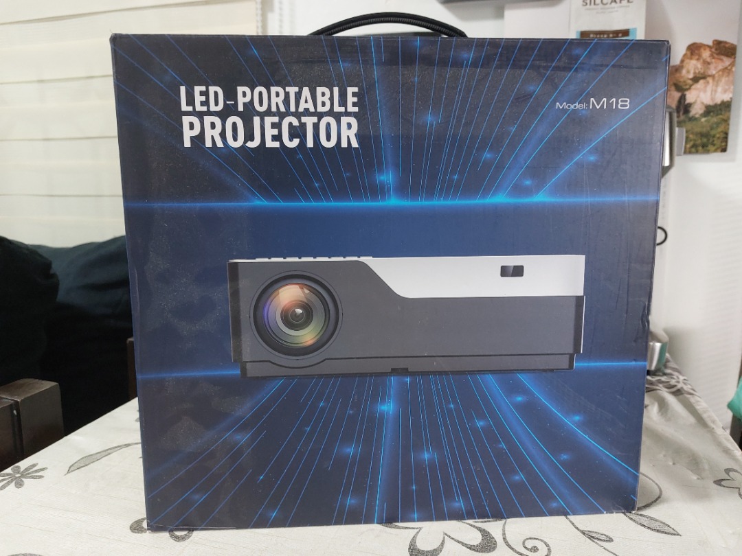 M18 Full HD Projector 1920x1080P LED Projector 5500 Lumens, TV & Home ...