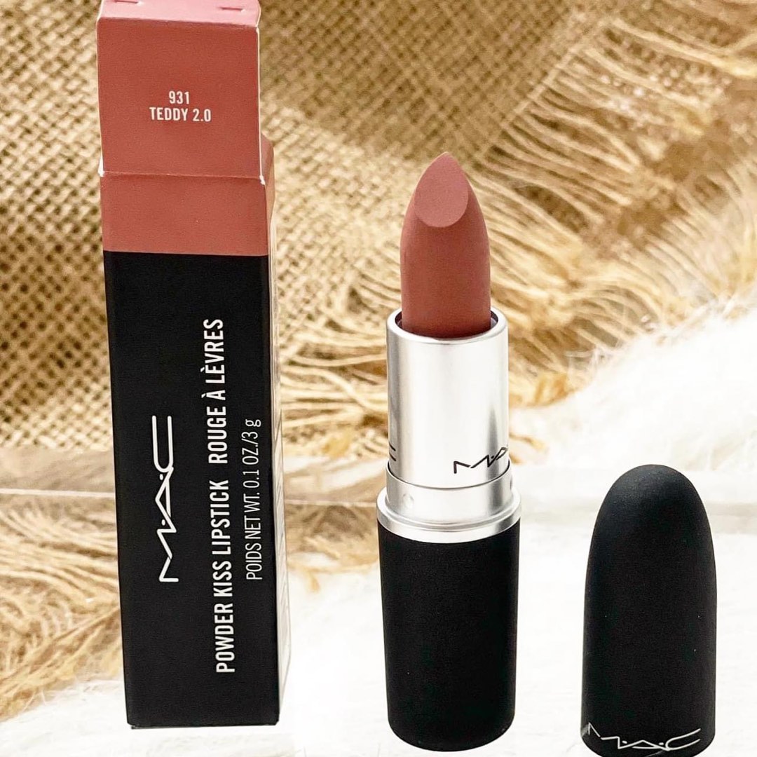 MAC powderkiss lipstick (Teddy 2.0) on Carousell