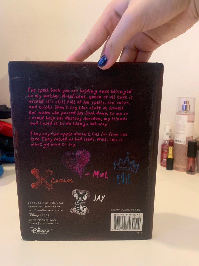 Mals Spell book disney on Carousell