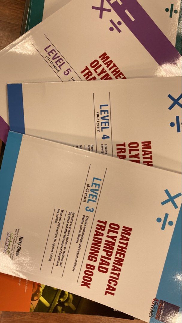 Math Olympaid Training Books (Lvl 3,4,5), Hobbies & Toys, Books & Magazines, Assessment Books on ...
