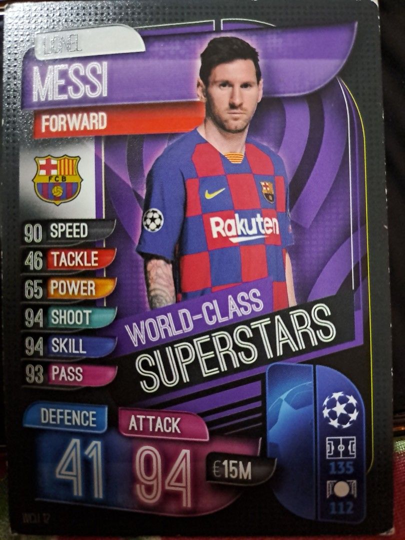 Messi UEFA FC BARCELONA CARD, Hobbies & Toys, Memorabilia ...